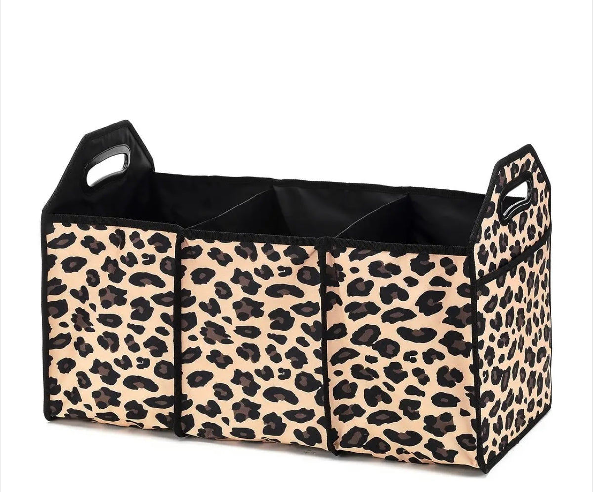 Leopard Trunk Organizer – 4 Queen's Boutique